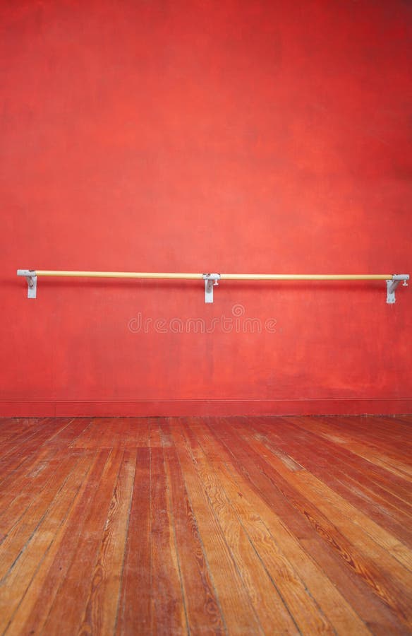 Ballet Bar Against Wall in Studio Stock Image - Image of italian, dance ...