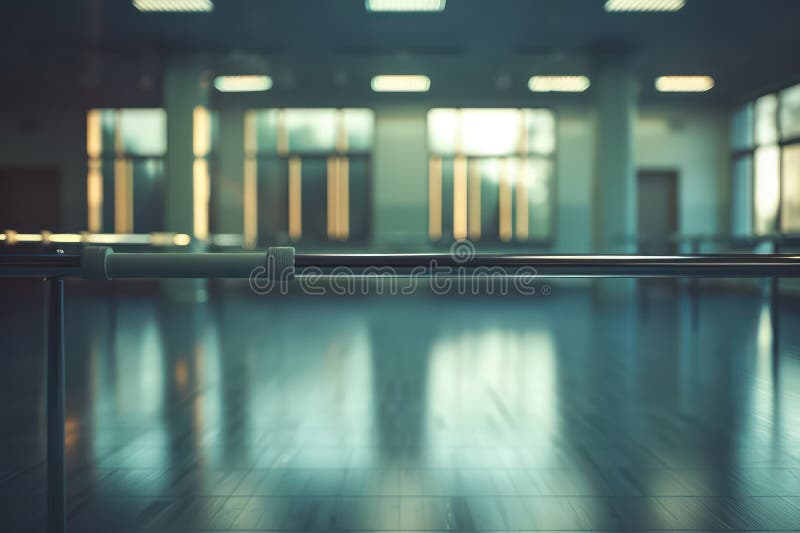 Ballet Barre in Class Room Mirror, Dance Studio Classical Dancing ...