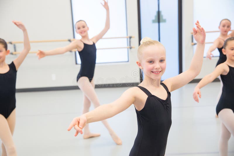 Ballet Class for children stock image. Image of healthy - 69040157