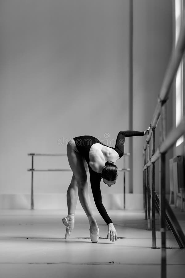 Beautiful Ballerina Training in the Class Stock Image - Image of grace ...