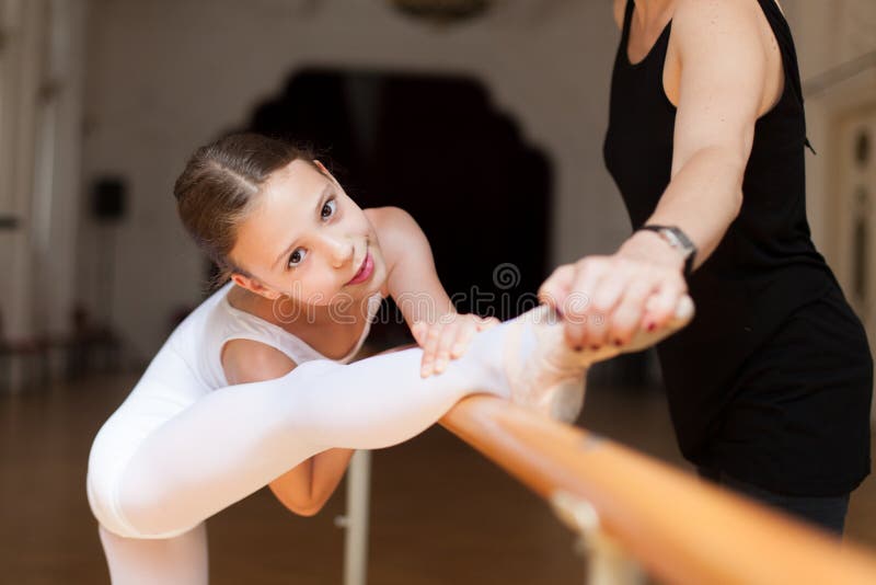 Ballet class stock photo. Image of beam, caucasian, cute - 61019946