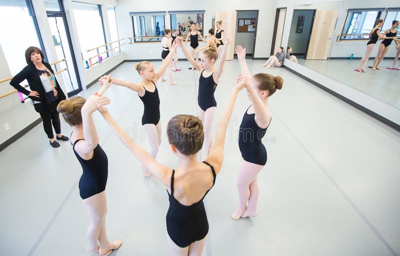 Ballet class stock image. Image of school, holding, dancer - 69039825