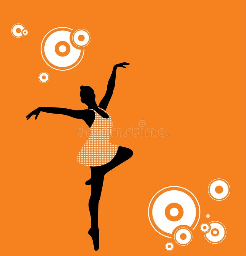 Ballet Dancer stock vector. Illustration of silhouette - 3934669