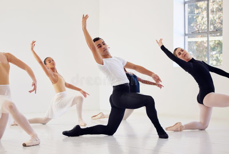 Ballet, Dancer Group and Class with Routine Learning, Exercise and ...