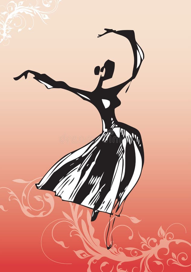 3 Women Dancing Clip Art stock illustration. Illustration of graphics ...