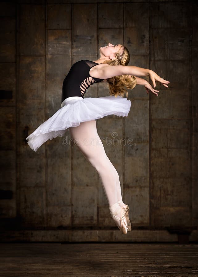 Ballet Dancer Jumping stock photo. Image of beautiful - 191836354