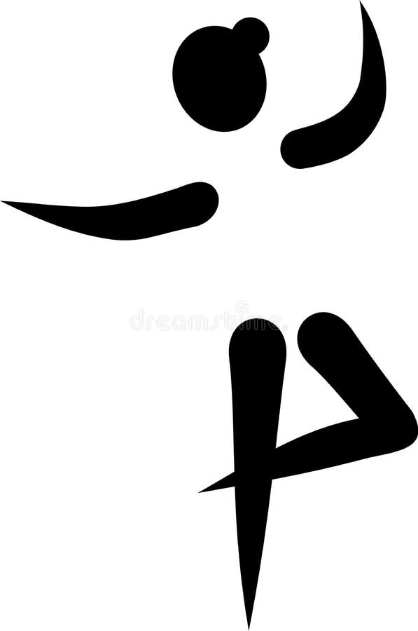 Ballet Dancer Pictogram stock vector. Illustration of beautiful - 85844928