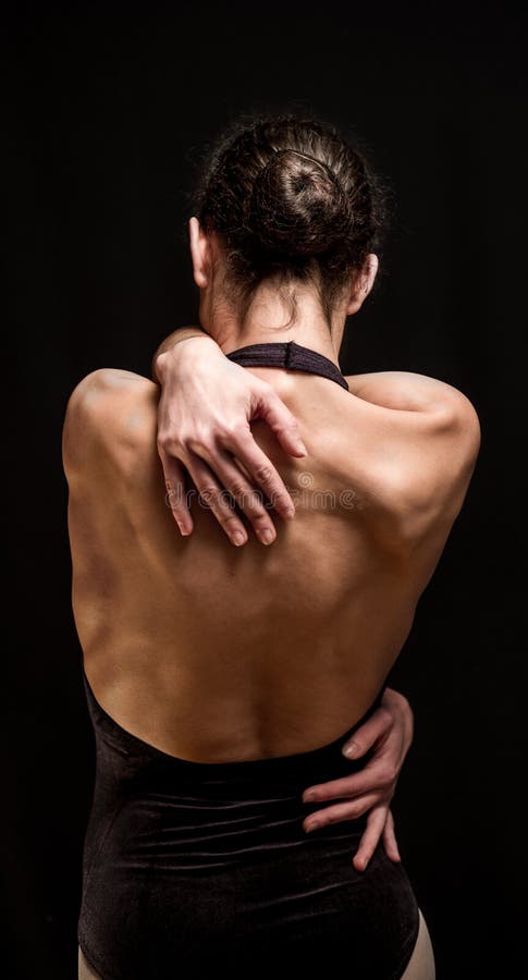 Ballet Dancer Posing on Her Back Stock Image - Image of health, healthy ...