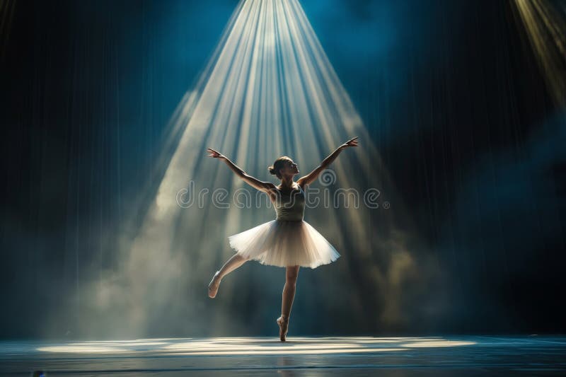 Ballet Dancer S Graceful Performance Stock Image - Image of pose ...