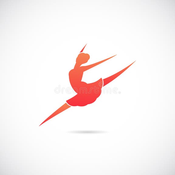 Ballet Dancer Silhouette Vector Symbol Icon or Stock Vector ...