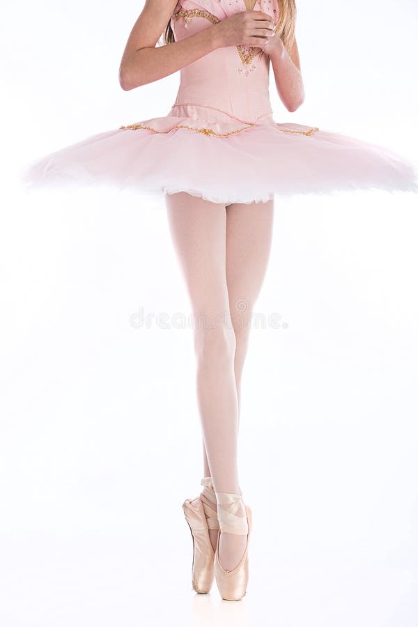 Ballet Dancer Standing on Pointe Stock Image - Image of ballerina ...