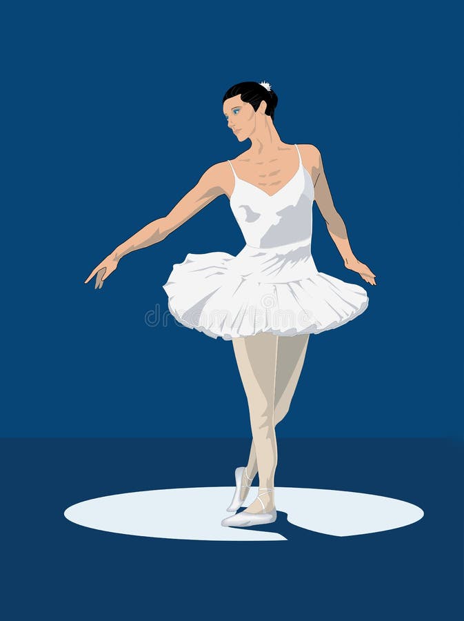 Ballet Dancer Illustration stock vector. Illustration of dancer - 133624473