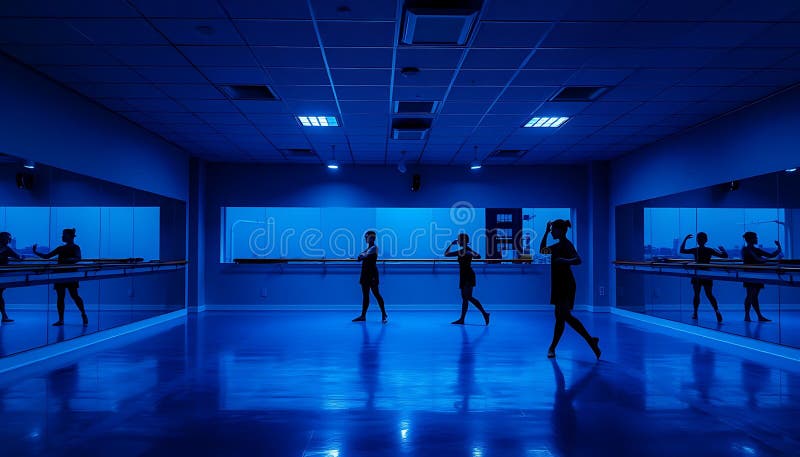 Ballet Dancers Practice: Rehearsal in Dance Studio Generative AI Stock ...