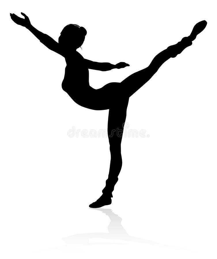 Dancer Silhouette Arabesque Attitude