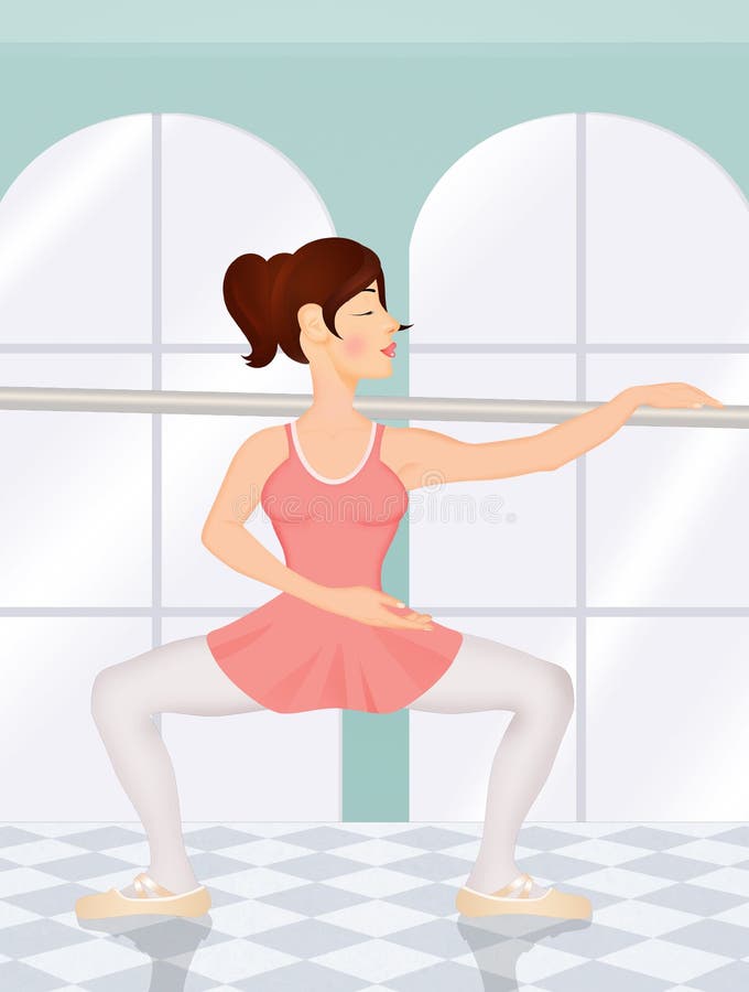 Ballet grand plie position stock illustration. Illustration of position ...