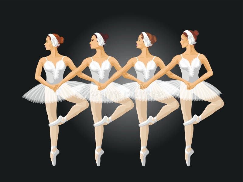 Ballet stock illustration. Illustration of group, theater - 78104335