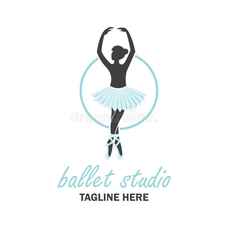 Ballet Logo for Ballet School. Vector Illustration Stock Vector ...