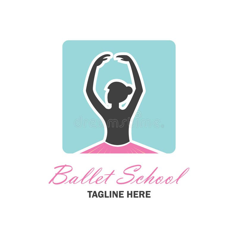 Ballet Logo for Ballet School, Dance Studio. Vector Illustration. Stock ...