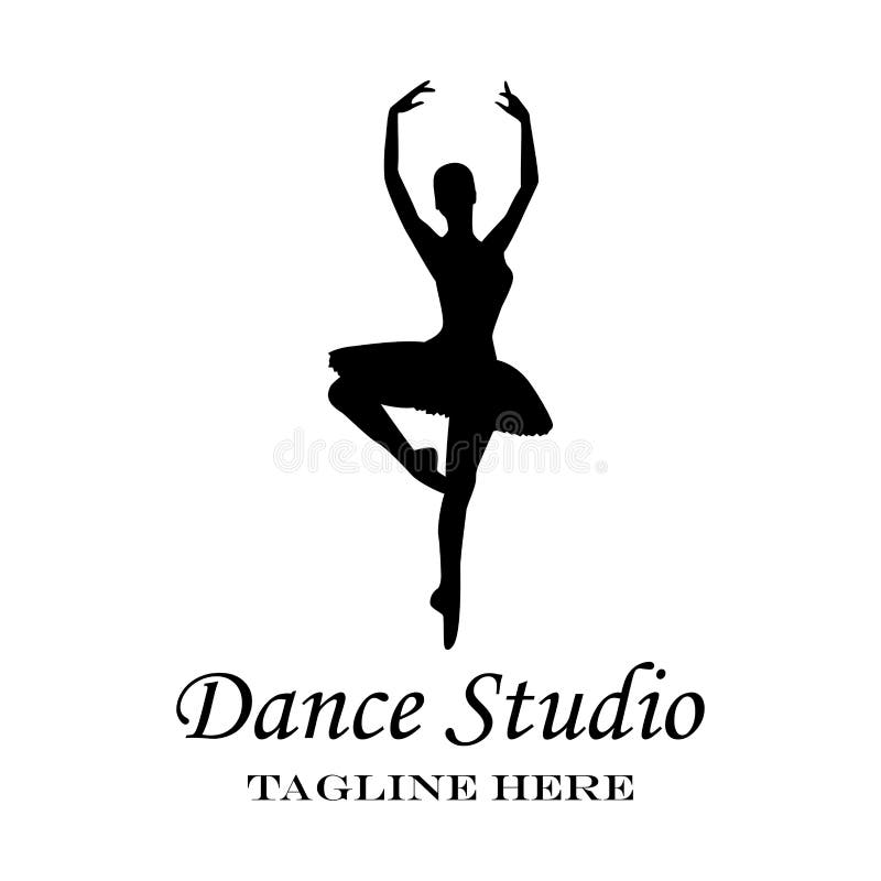 Ballet Logo for Ballet School, Dance Studio. Vector Illustration. Stock ...