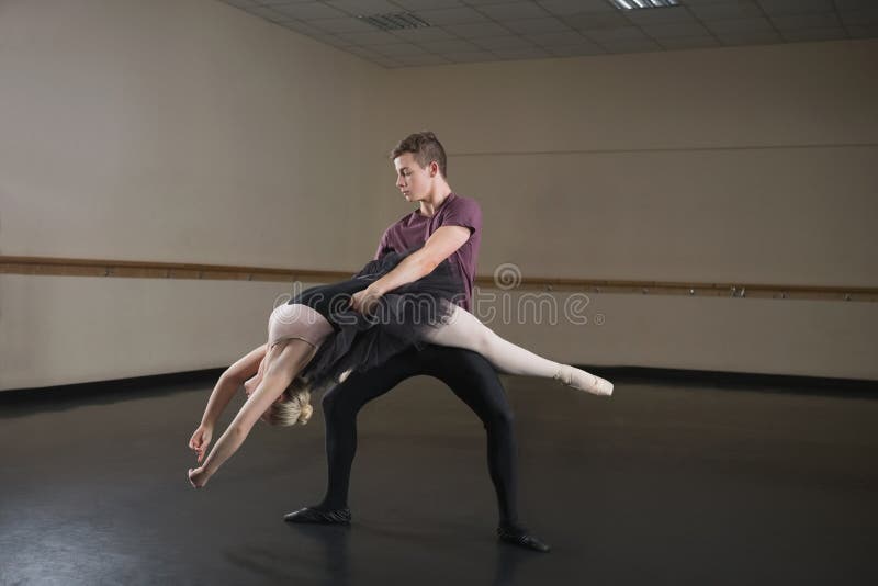 Ballet Partners Dancing Gracefully Together Stock Photo - Image of ...