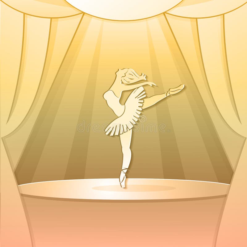 Ballet Performance Background Stock Vector - Illustration of ballet ...