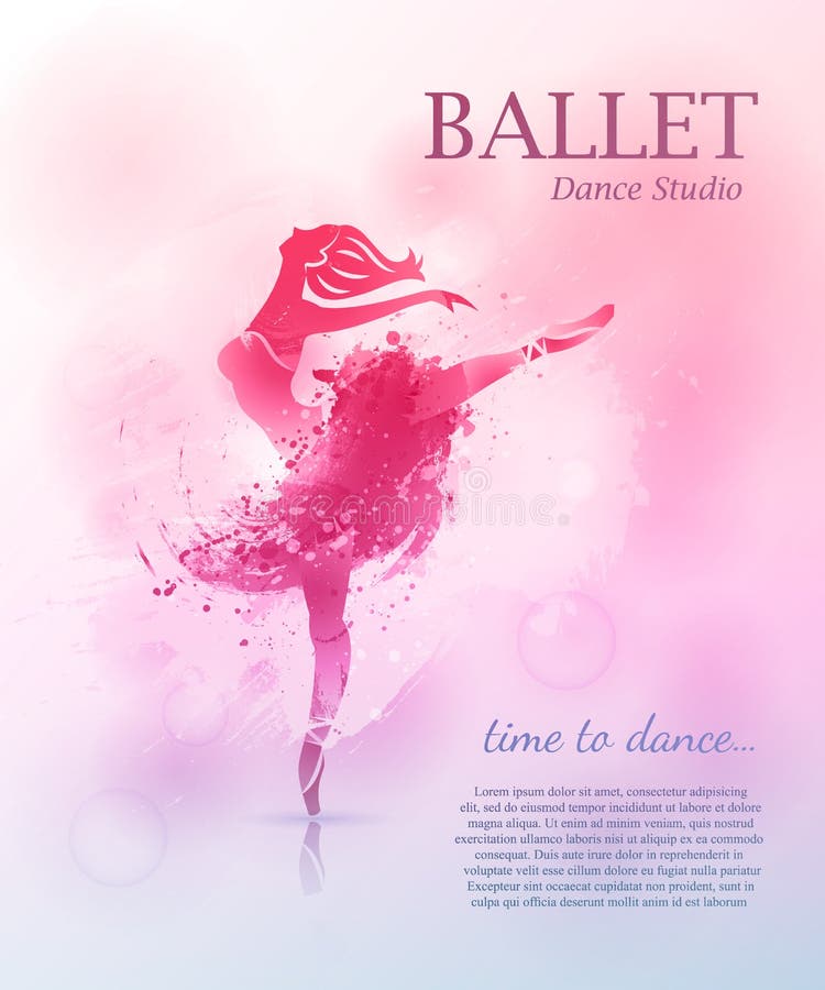 Ballet poster design stock vector. Illustration of beautiful - 88842637