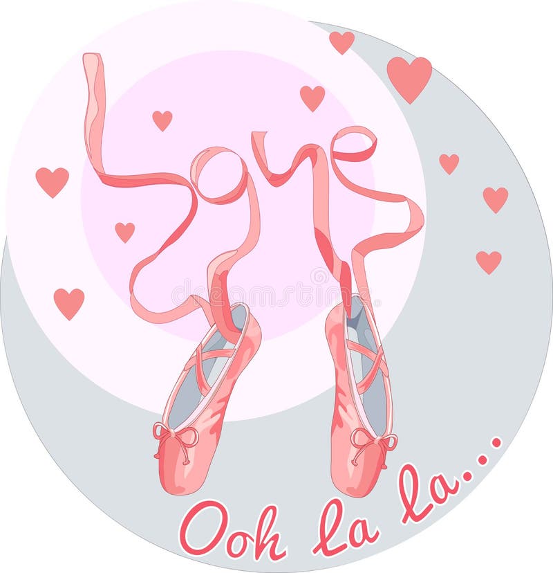 Ballet Shoes. Collection of Stickers on the Theme of Ballet Dance Stock ...
