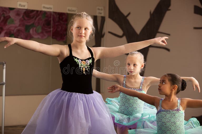 Ballet Students Practice Together Stock Photo - Image of mulatto, ages ...