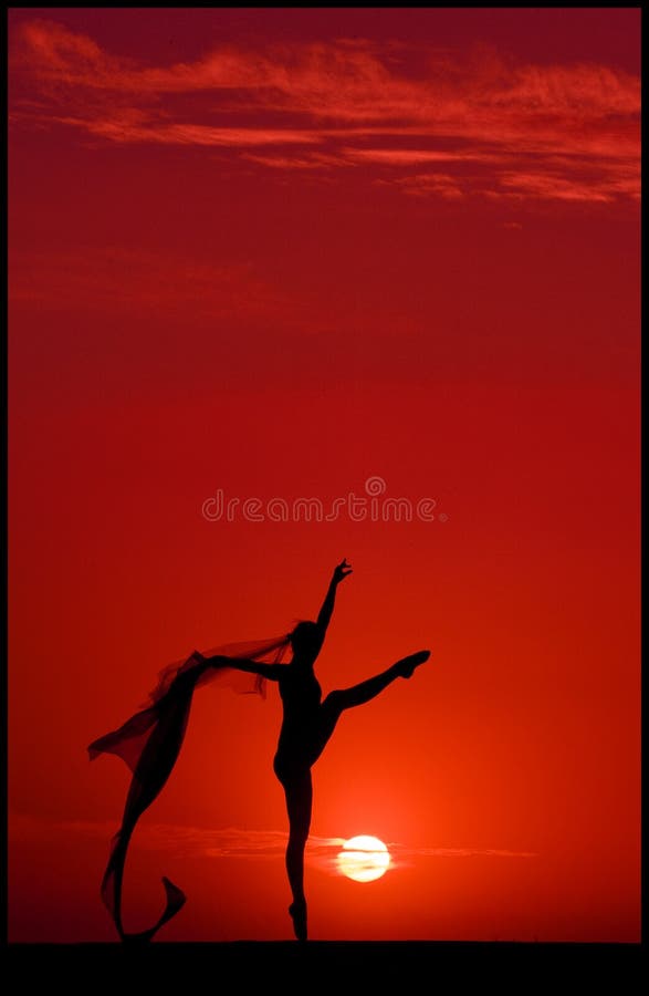 Ballet at Sunset stock photo. Image of ethereal, inspiration - 12648694