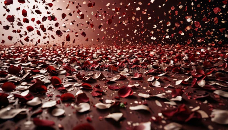 Balletic Rose Cascade stock illustration. Illustration of romantic ...