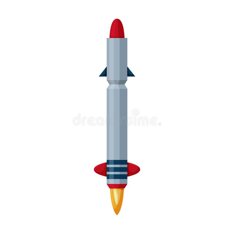 Ballistic Missile Vector Icon.Cartoon Vector Icon Isolated on White ... Ballistic Missile Vector Icon.Cartoon Vector Icon Isolated on White ...