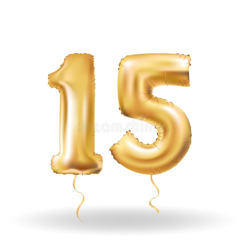 Numéro quinze illustration de vecteur. Illustration du numéro - 93002746