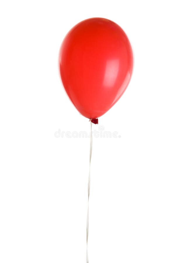 Ballon rouge photo stock. Image du ballon, anniversaire - 13551192
