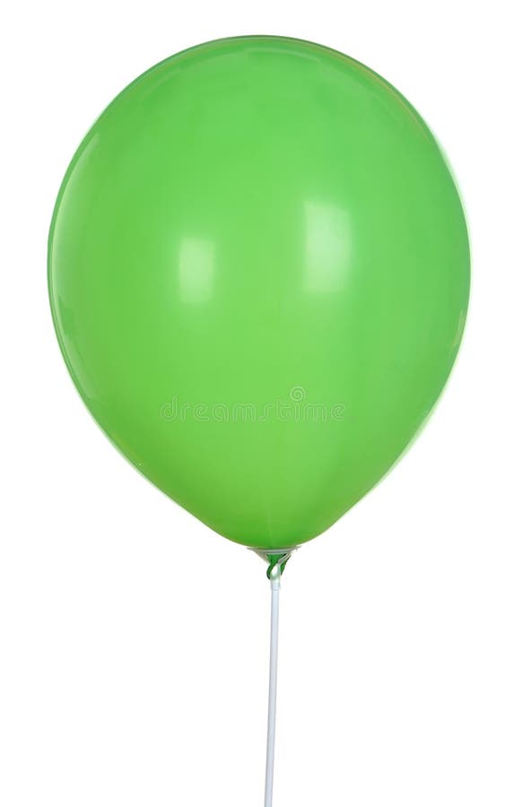 Ballon Vert D'isolement Sur Le Fond Blanc Image stock - Image du coup ...
