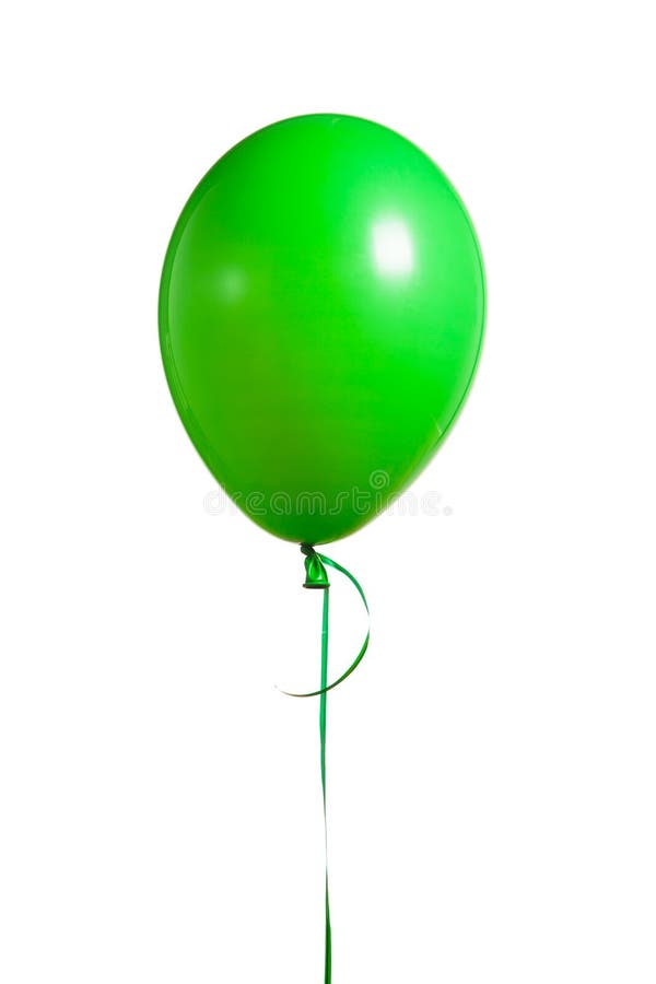 Ballon vert de fête image stock. Image du décoration - 25432679