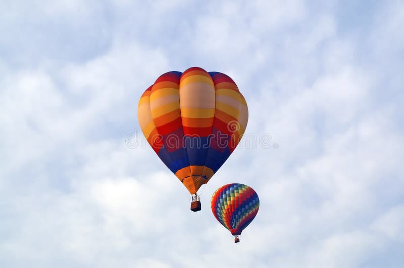 Hot air balloon stock illustration. Illustration of colorful - 8646883