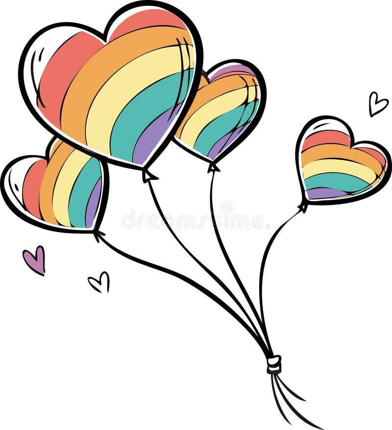 Rainbow Heart Balloons for International Day Against Homophobia ...