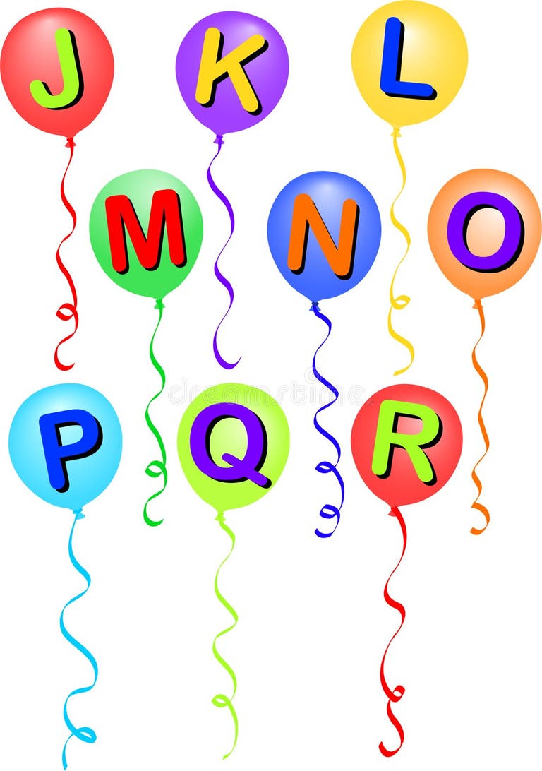 Balloon Alphabet J R Eps Stock Illustrations – 1 Balloon Alphabet J R ...