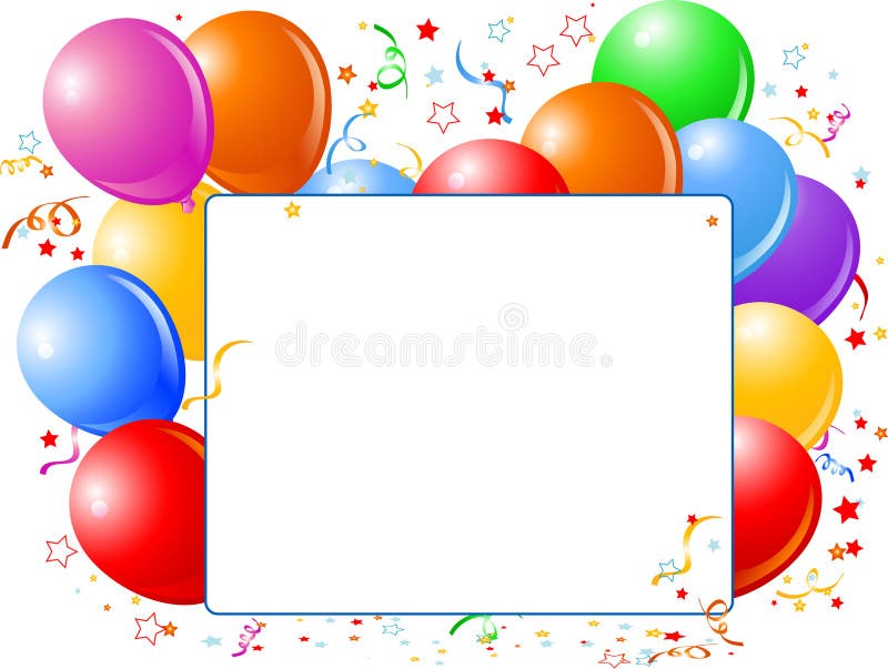 Balloon Banner stock vector. Illustration of invitation - 12510429