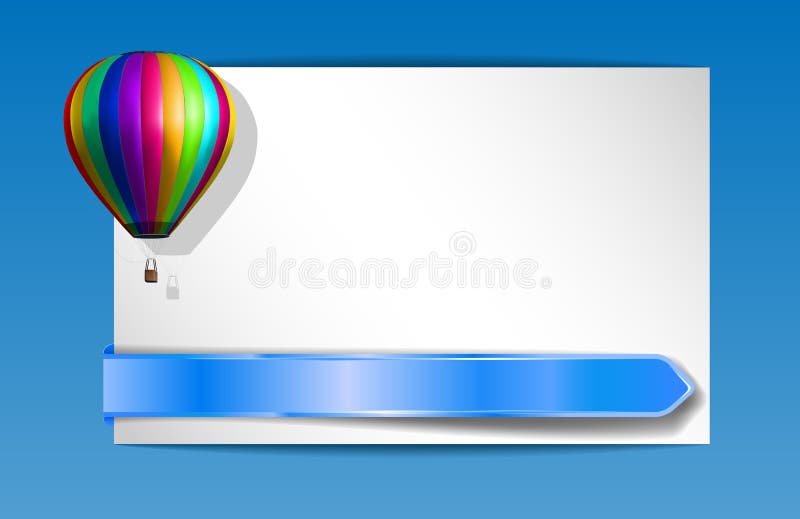 Balloon banner stock vector. Illustration of background - 31993064