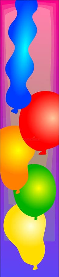 Balloon border stock illustration. Illustration of colors - 8782472