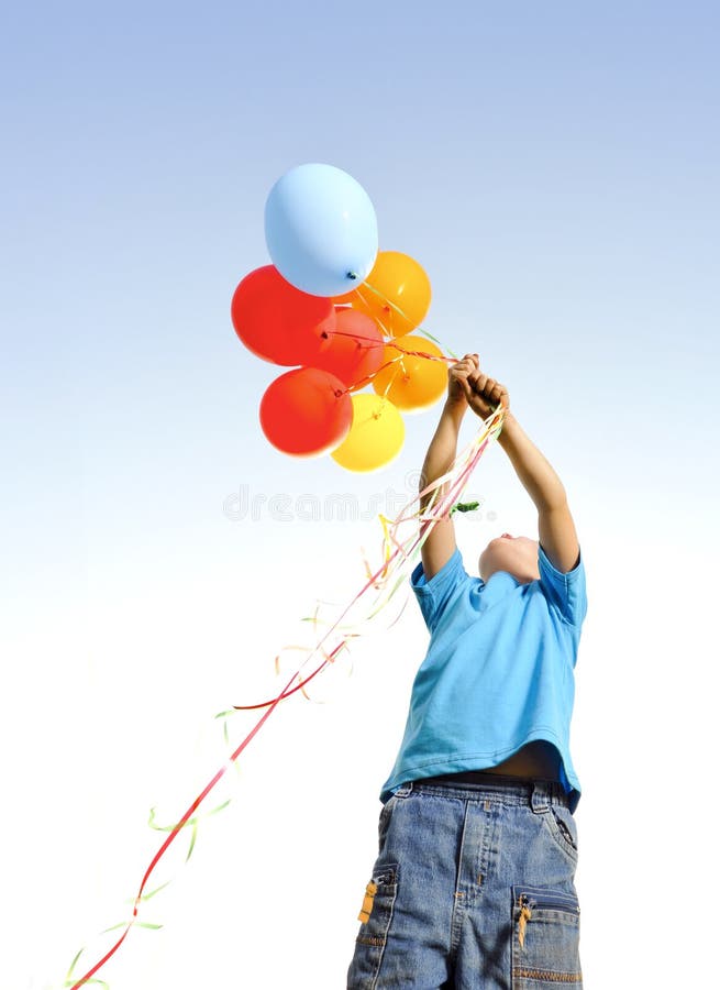 Balloon boy stock photo. Image of leisure, park, enjoyment - 15141790
