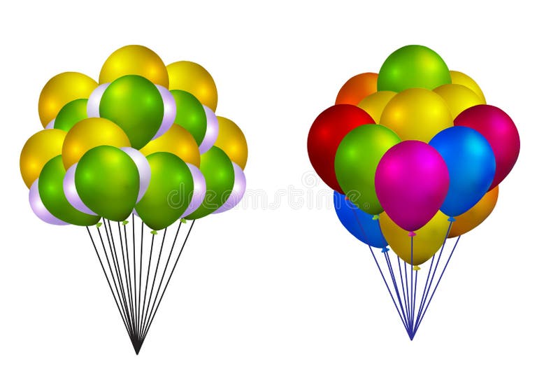 Balloon Bunch Stock Illustrations – 33,266 Balloon Bunch Stock ...