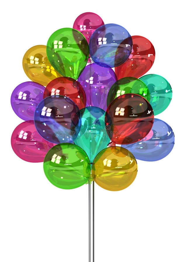 Balloon Bunch stock illustration. Illustration of flying - 87388619
