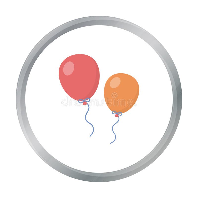 Balloon Cartoon Icon. Illustration For Web And Mobile Design. Stock ...