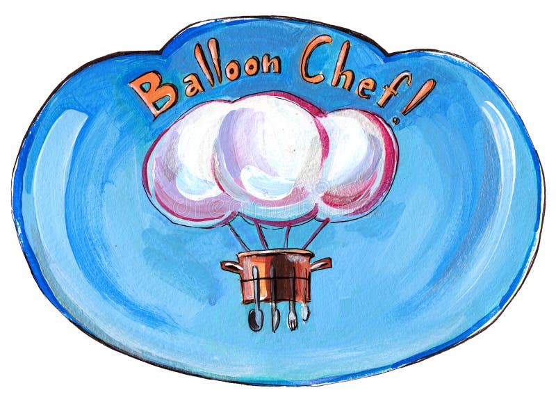 Balloon chef stock illustration. Illustration of setting - 53226905