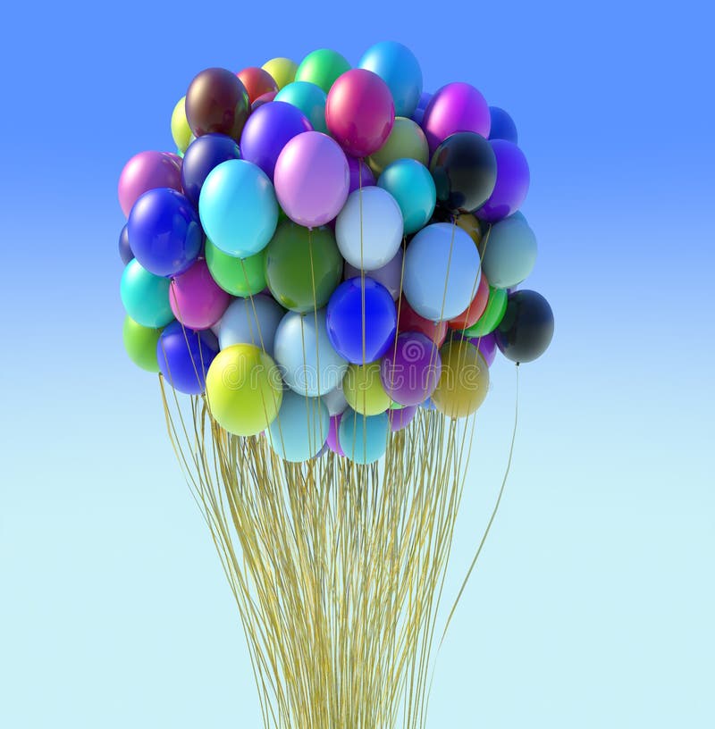 Balloon Cluster Stock Illustrations – 660 Balloon Cluster Stock ...
