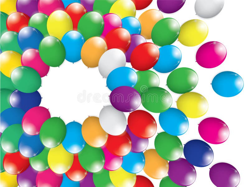 Colorful Balloon Abstract Background Vector Design Stock Vector ...