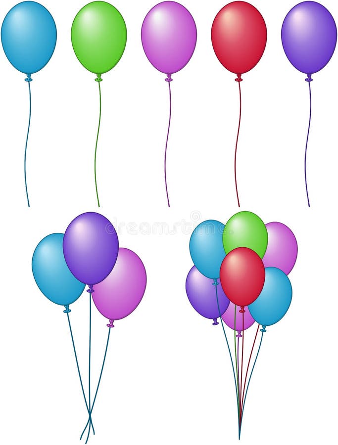 Balloon Colors - Vector Illustration Stock Vector - Illustration of ...