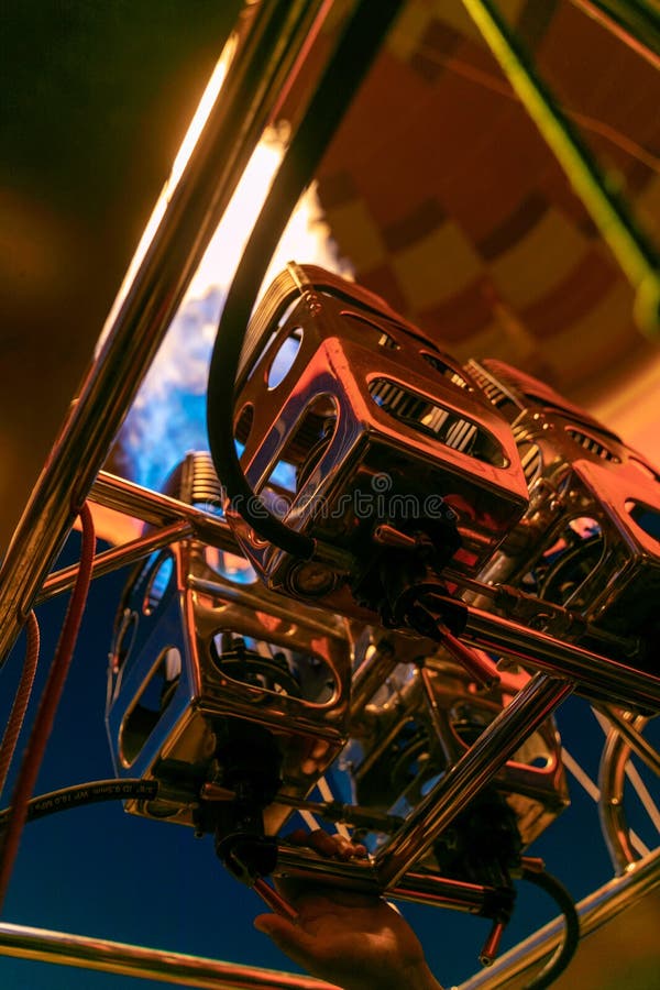 Balloon Control Equipment. Helium Gas Burner Stock Photo - Image of ...